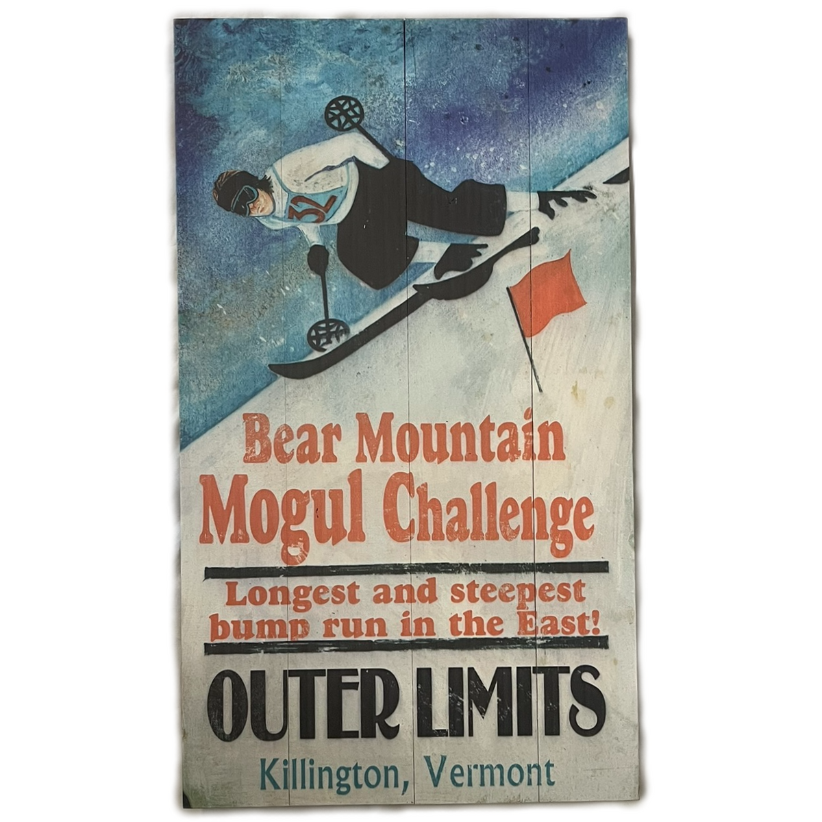 Killington Bear Mountain Mogul Challenge Wood Sign – Killington Sports